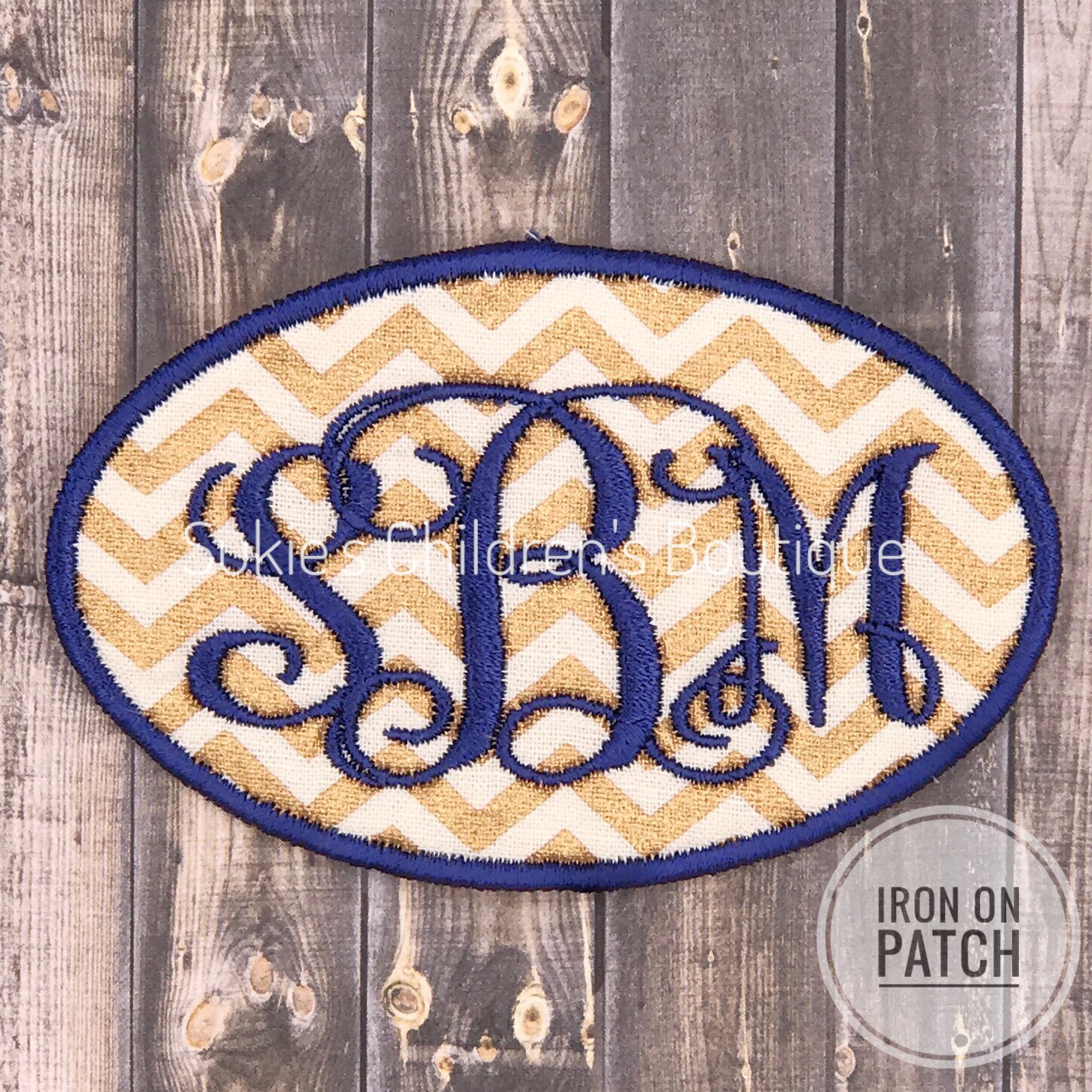 Monogram iron on patch Iron on monogram patch Monogram Iron | Etsy