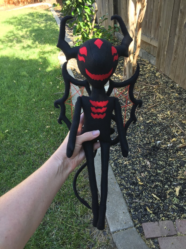 XL Zalgo Demon Doll Handmade Plushie Decor Unique Felt Doll - Etsy