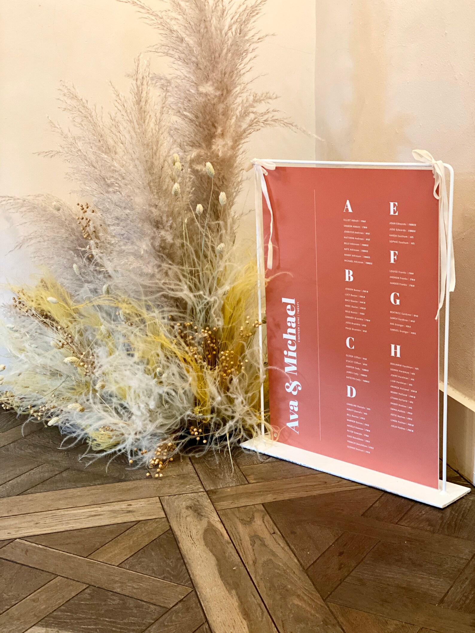 Seating Plan Stand Suitable for on a Table or Floor Standing. - Etsy