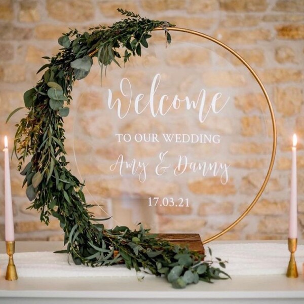 Welcome Sign Hoop - Etsy