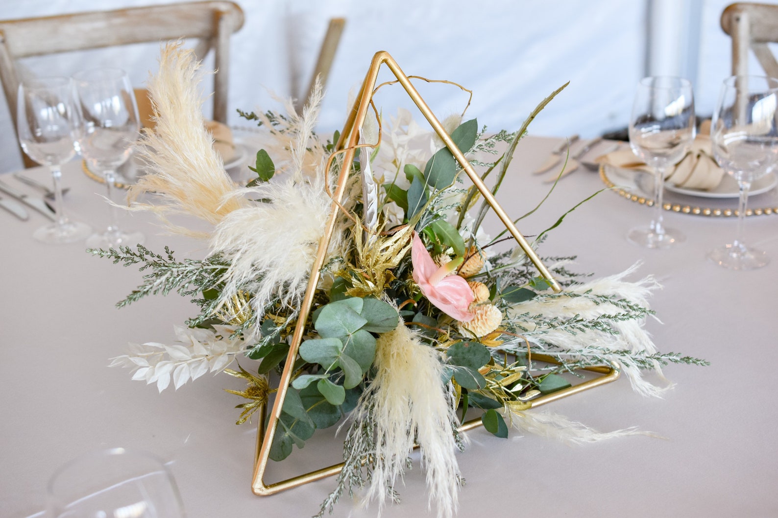 Triangle Table Centre Piece or Geo Decor for Your Geometric - Etsy UK