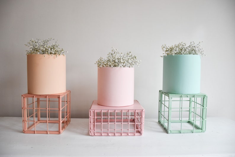 Mesh 1in Cake Stands and Treat Displays. Industrial Style - Etsy UK