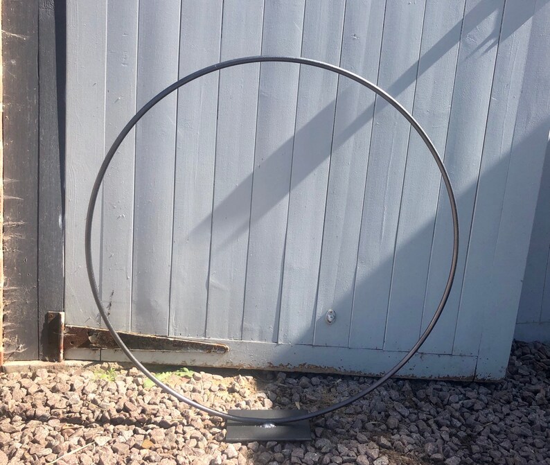 Hoop Centre piece. Full metal hoop with stand. Centre piece | Etsy