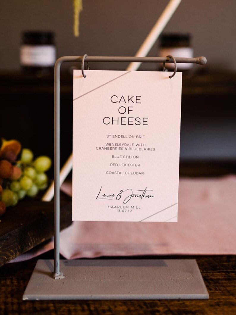 Table No sign. Cake sign . Cocktail Sign. Cake of Cheese. | Etsy