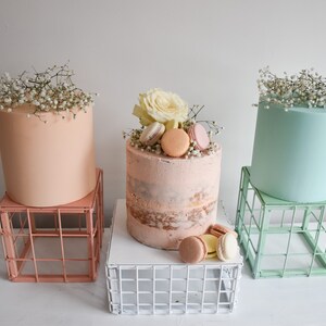 Mesh 1in Cake Stands and Treat Displays. Industrial Style - Etsy UK