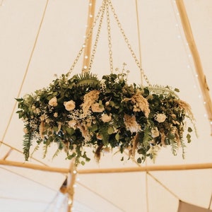 Hanging Floral Installation Support Structure. Hanging Wreath Floral ...