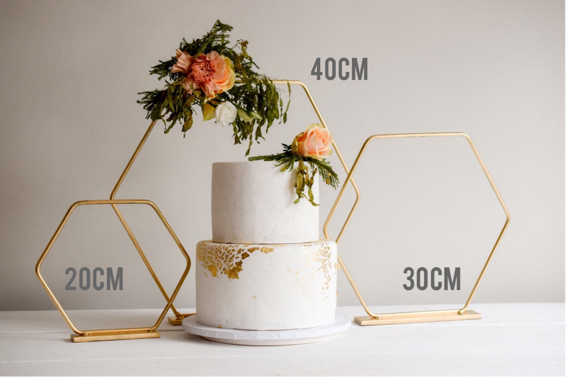 Hexagon Decor Stands. Geometric Wedding Decor. Freestanding. | Etsy UK