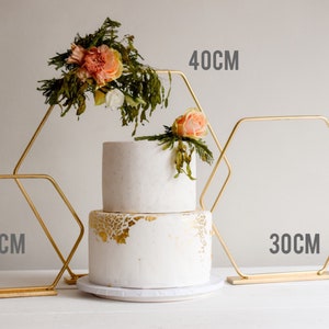 Hexagon Decor Stands. Geometric Wedding Decor. Freestanding. - Etsy UK