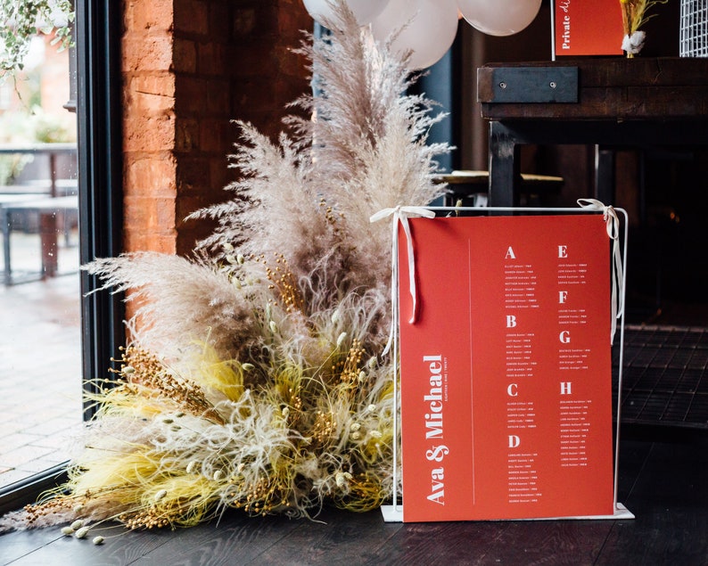 Seating Plan Stand Suitable for on a Table or Floor Standing. - Etsy