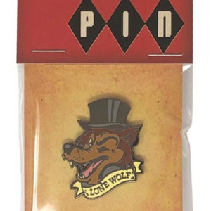 The Lone Wolf Top Hat Classy Wolf Classic Monsters Enamel - Etsy
