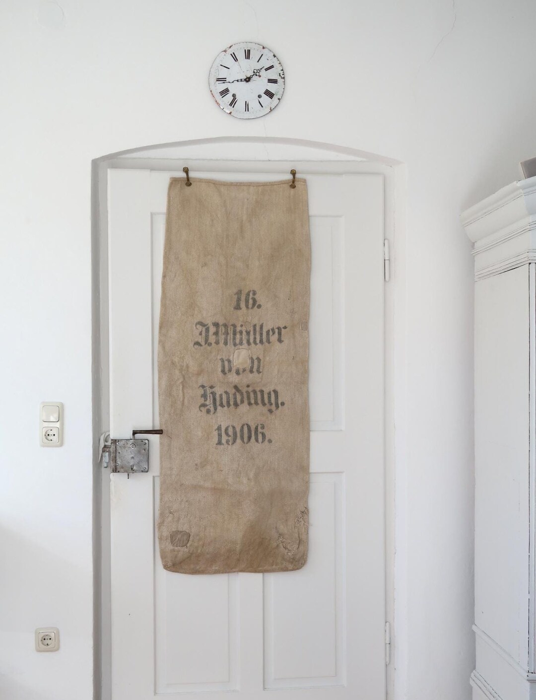 Antique German Linen Sack Large Bag Made of Hand Woven Farmhouse Linen ...