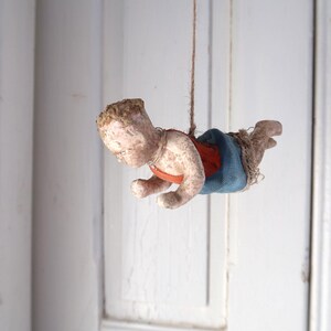 Antique Small Wax Angel Stained German Floating Christmas Angel ...