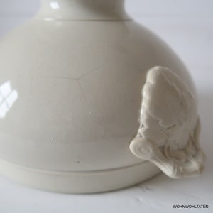 Antique French Ironstone Tureen Cream White Soup Bowl With Lid Tea ...