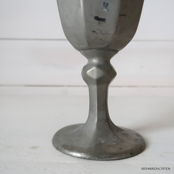 Antique Pewter Goblet