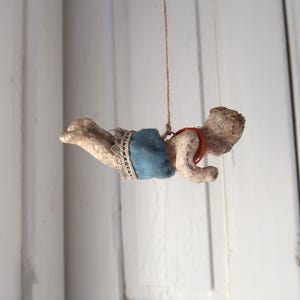 Antique Small Wax Angel Stained German Floating Christmas Angel ...