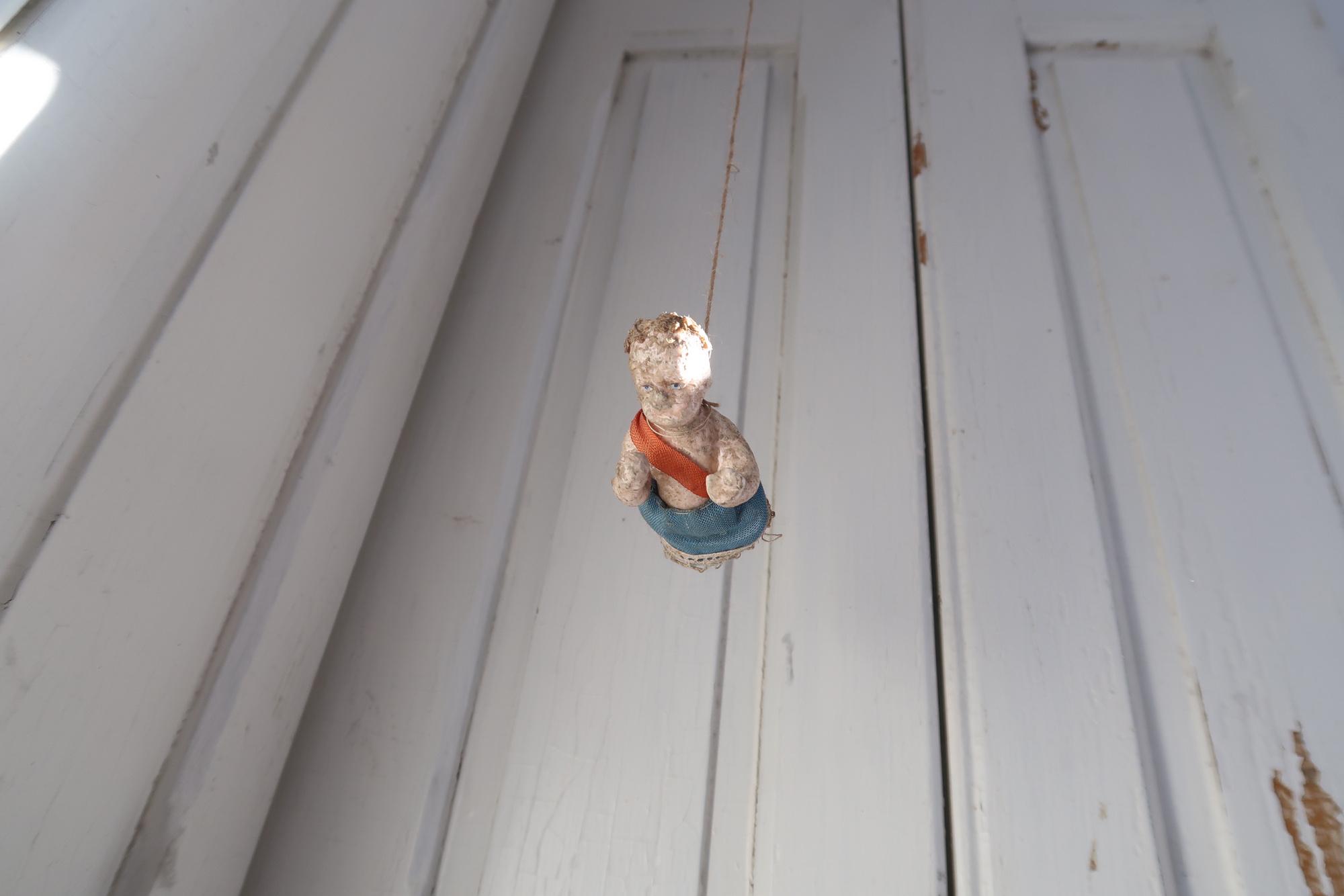 Antique Small Wax Angel Stained German Floating Christmas Angel ...