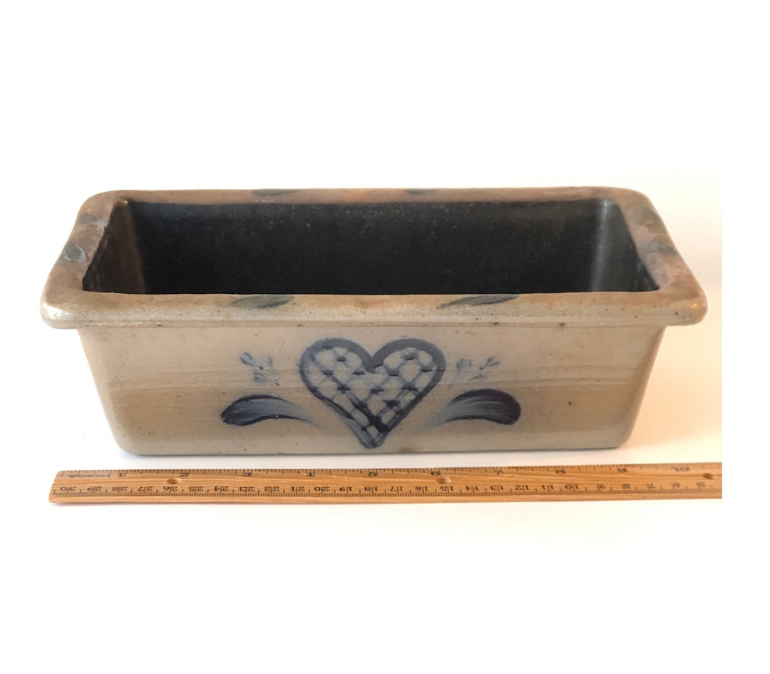 Salt Glazed Loaf Pan Rowe Pottery Vintage - Etsy