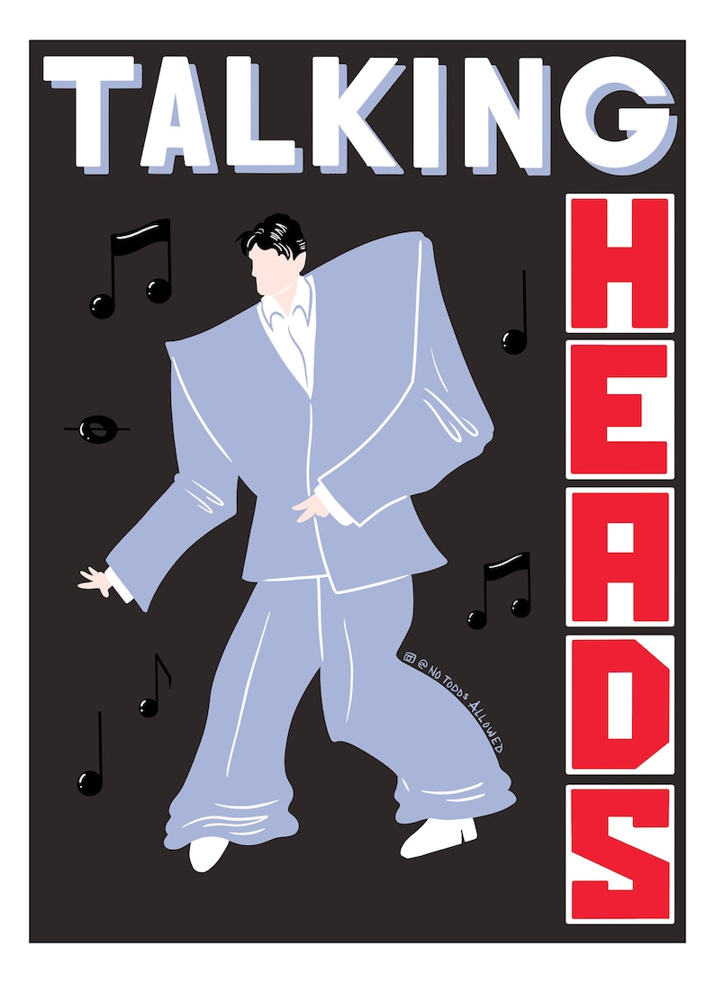 Talking Heads Poster - Etsy