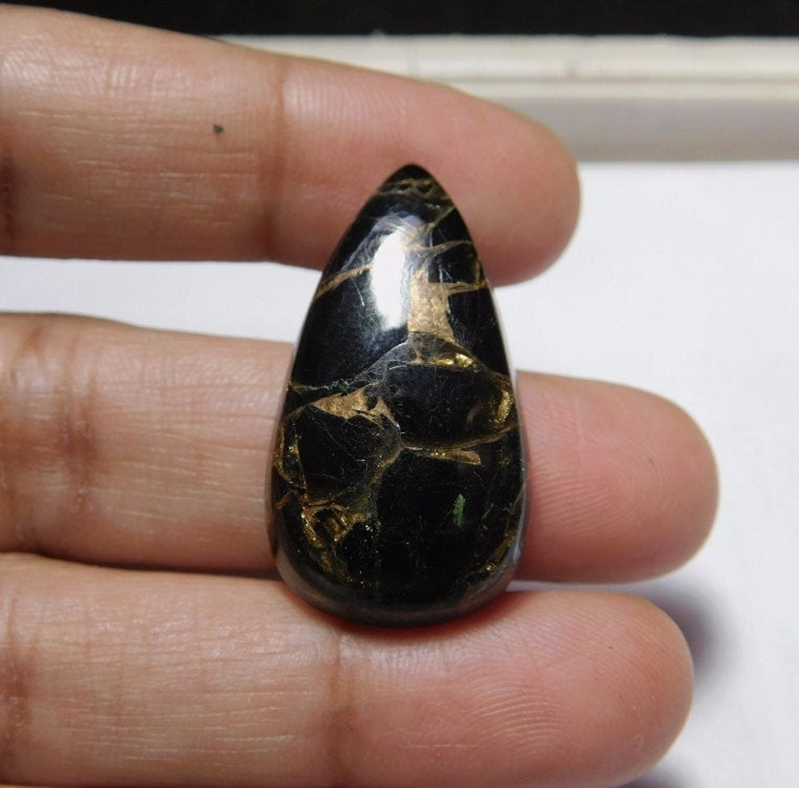 Black Copper Turquoise Loose gemstone Top Quality Turquoise | Etsy