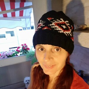 Serbian Souvenir, Cap Black Knit Hat, Serbia Etno Hat, Serbian Knit Hat ...