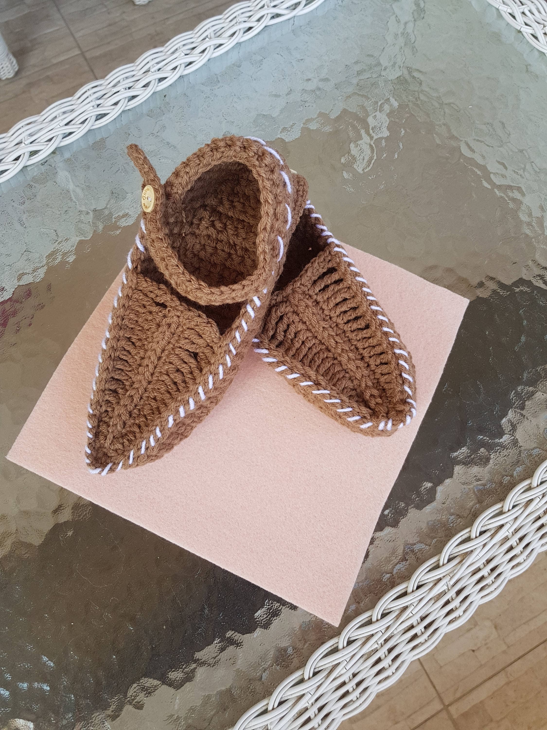 Crochet Slippers Baba Serbian Opanke Serbian Father's Day - Etsy Australia