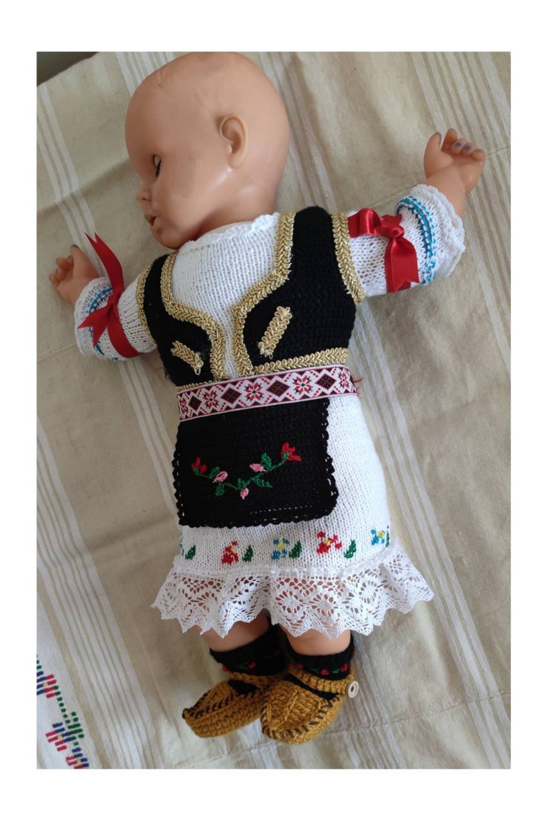 Serbian Baby Girl Costume: Balkan Folk Christening Outfit - Etsy