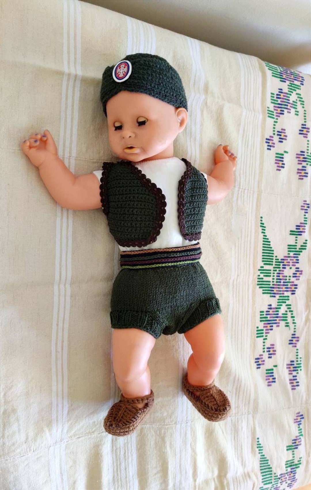 Serbian Baby Boy Costume Serbian Opanke Serbian Costume Photo Prop ...
