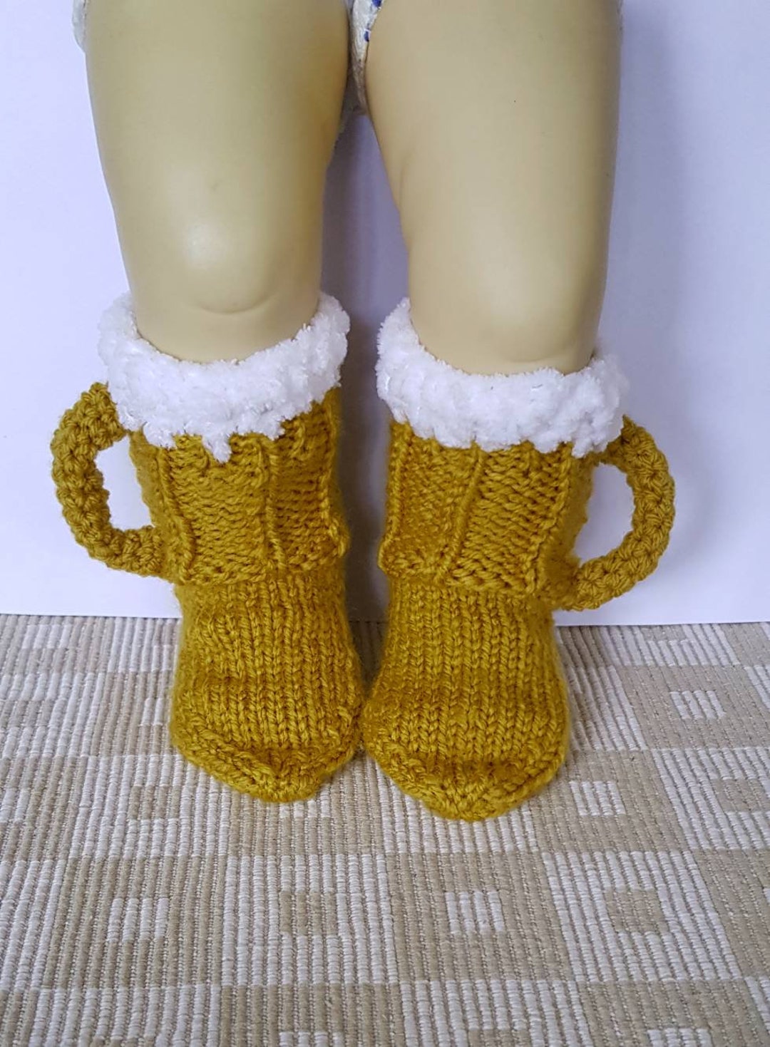 Crochet Baby Beer Mug Socks Daddy and Me Socks Knit Beer Socks Baby ...