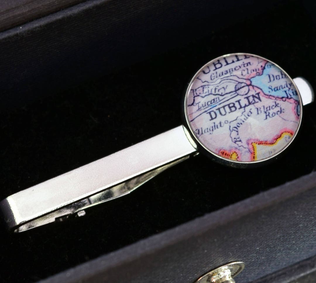 Map Tie Clip Custom, Customised Map Tie Clip, Personalised Design ...