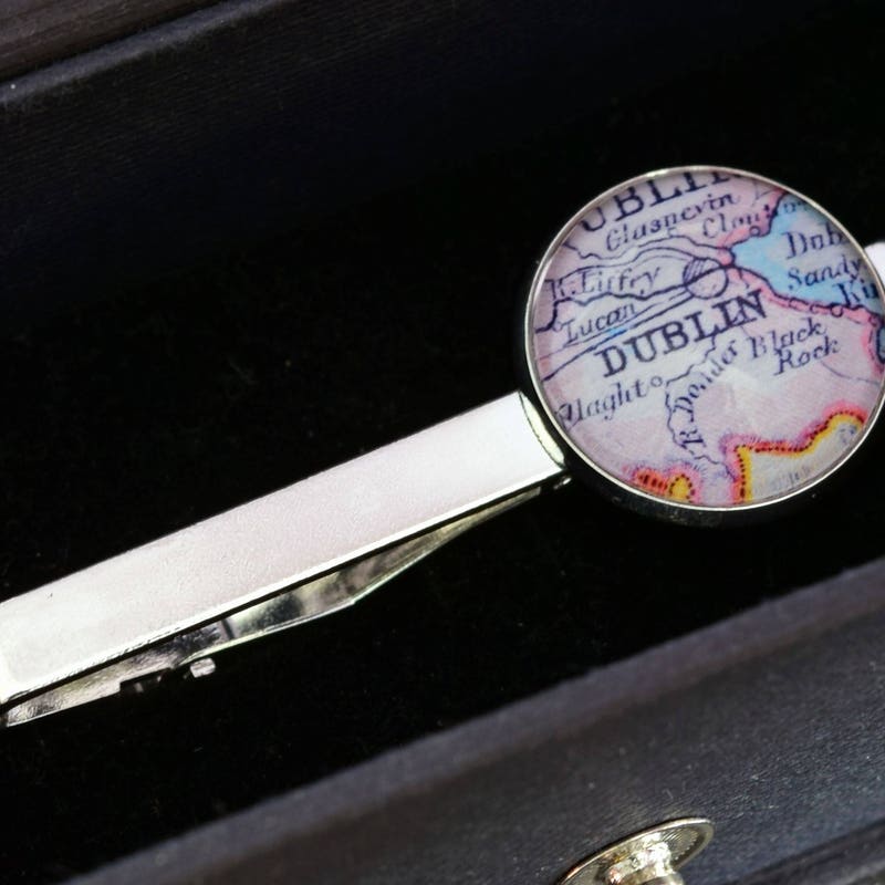 Map Tie Pin - Etsy
