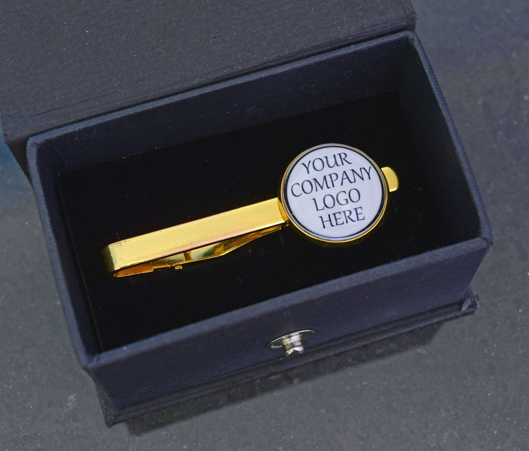 Custom Logo Tie Clip / Logo Tie Bar / Personalised With Your Company ...