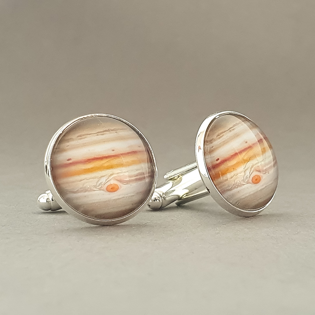 Jupiter Cufflinks / Planet / Space Jewellery / Science Cufflinks ...