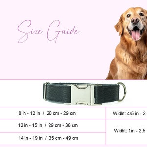 Personalized Leather Green Dog Collar, Custom Green Leather Dog Collars ...