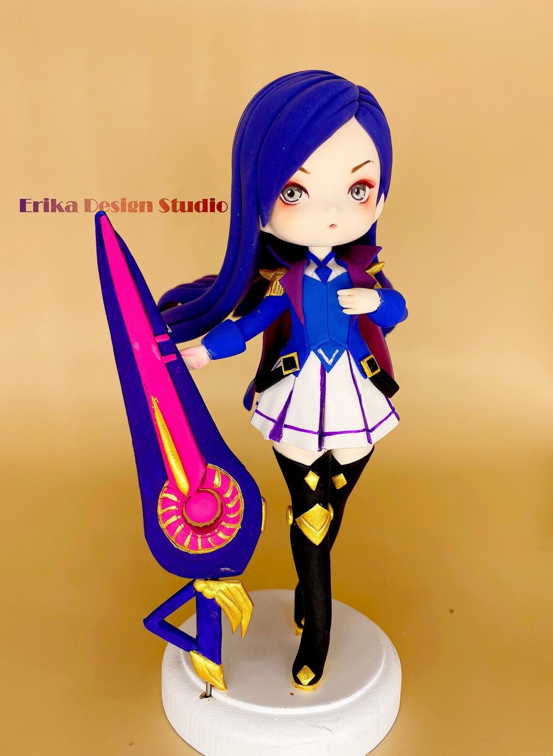 In stock Handmade Battle Academia Caitlyn Figure League of | Etsy