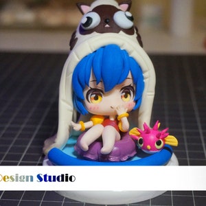 Out of Stock-pool Party Lulu Figurine - Replica by the Same Artist - Etsy