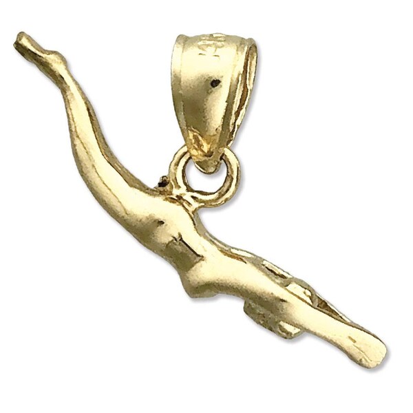 Gold Swim Charm - Etsy