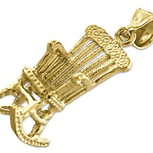 14K Gold 3D Rocking Chair Charm - Etsy