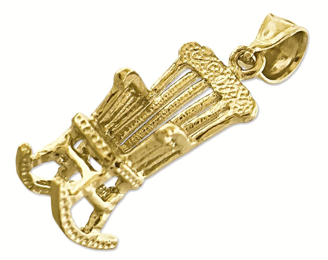 14K Gold 3D Rocking Chair Charm - Etsy