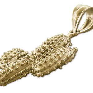 14K Gold Saguaro Cactus Tree Pendant - Etsy