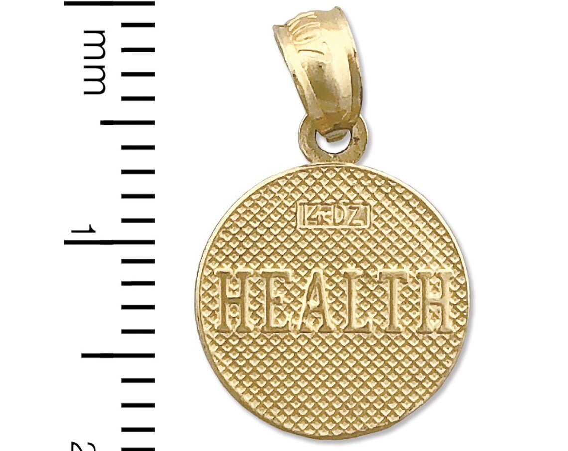 14K Gold Seven Wishes Health Charm - Etsy