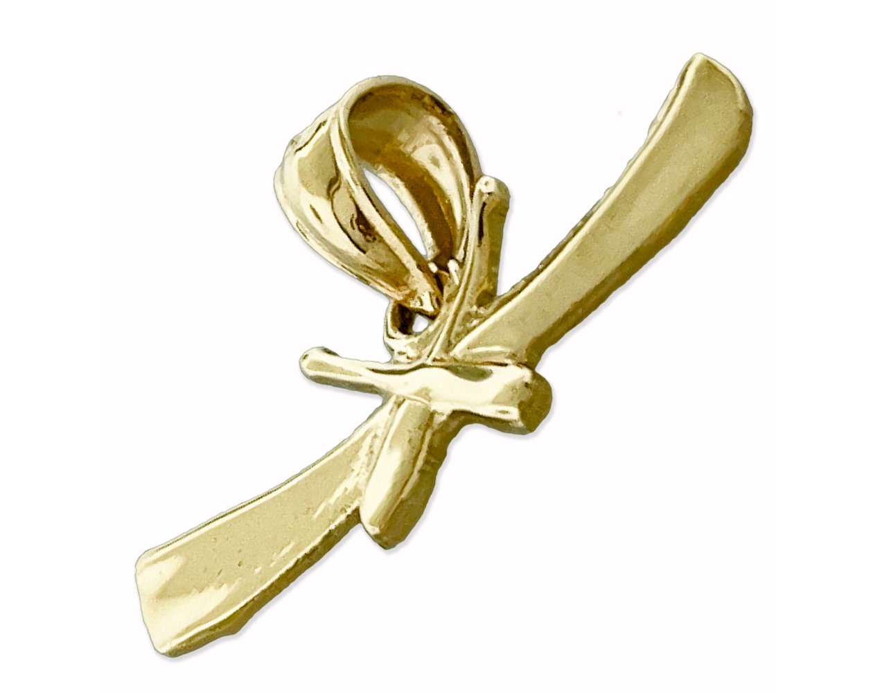 14K Gold Canoe With Oars Charm - Etsy