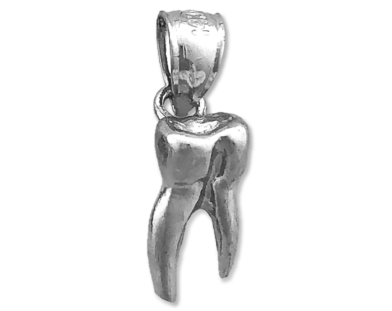 14K Gold 3D Tooth Charm | Etsy