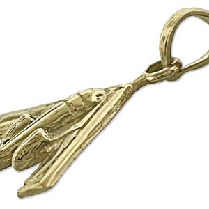14K Gold B-2 Spirit Stealth Aircraft Charm - Etsy