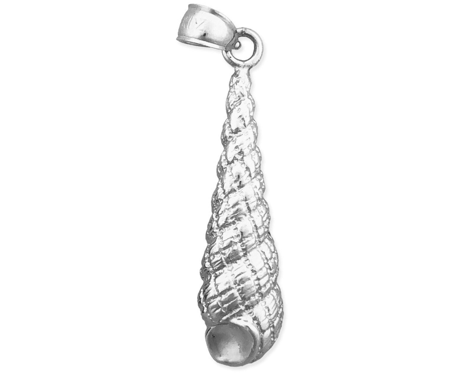 14K Gold Gastropod Auger Mollusk Shell Charm Pendant - Etsy