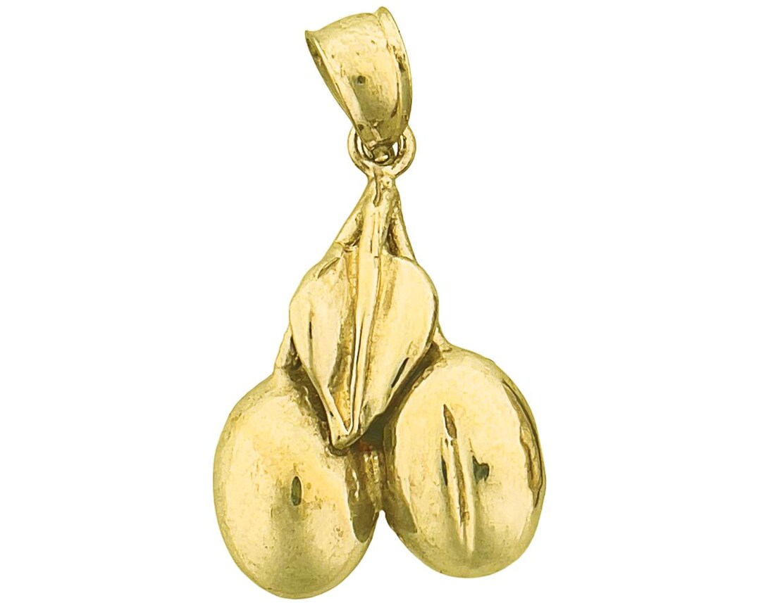 14K Gold 3D Kiwi Charm - Etsy