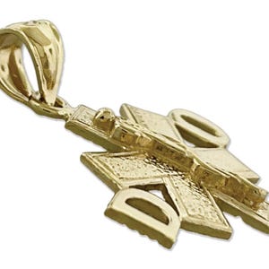 14K Gold DO Caduceus Doctor of Osteopathic Medicine Charm - Etsy