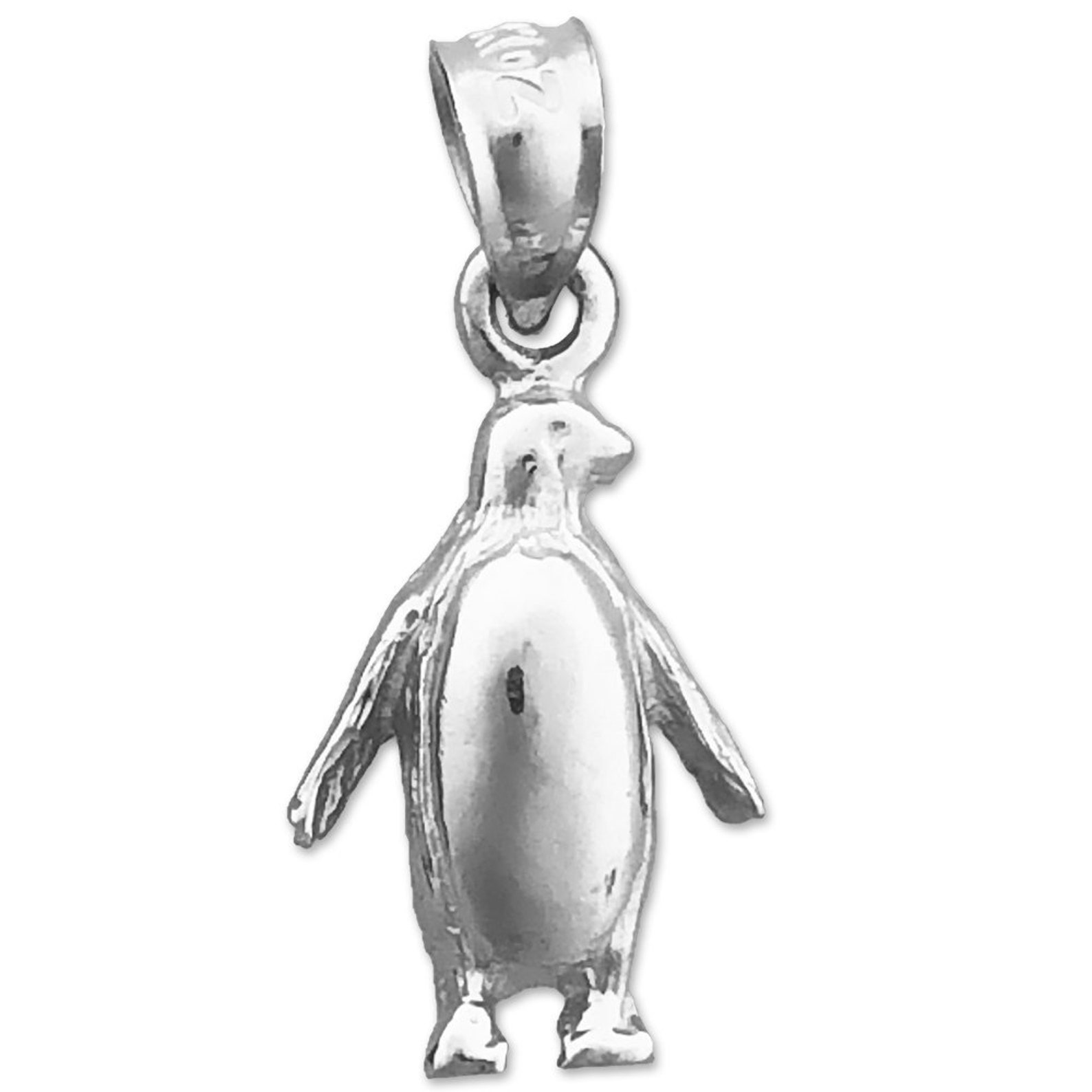 14K Gold Antarctic Penguin Charm - Etsy