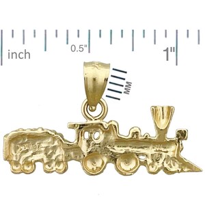 14K Gold Locomotive Train With Cargo Pendant - Etsy