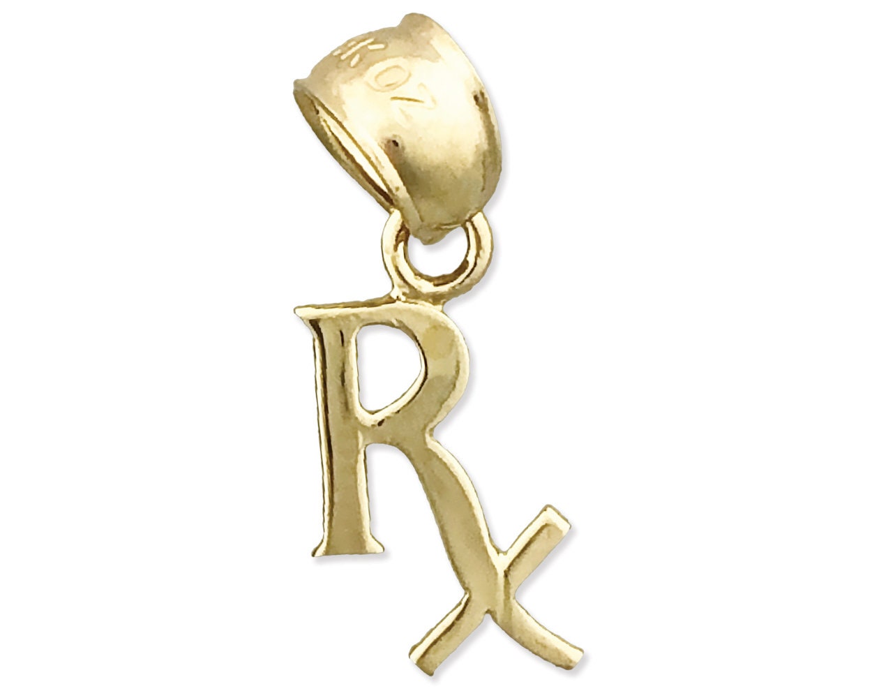 14K Gold Prescription Rx Symbol Charm - Etsy UK