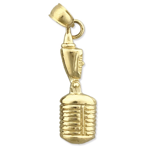 Microphone Charm - Etsy